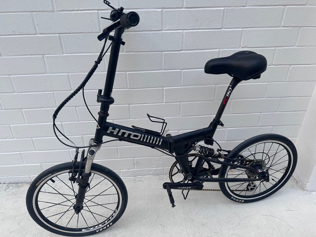 Hito full suspension foldable bicycle 9sp, Sports Equipment, Bicycles ...