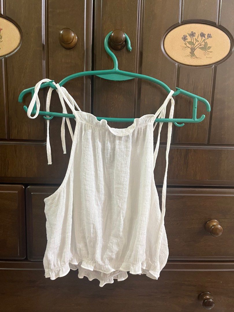 h&m string top, Women's Fashion, Tops, Blouses on Carousell