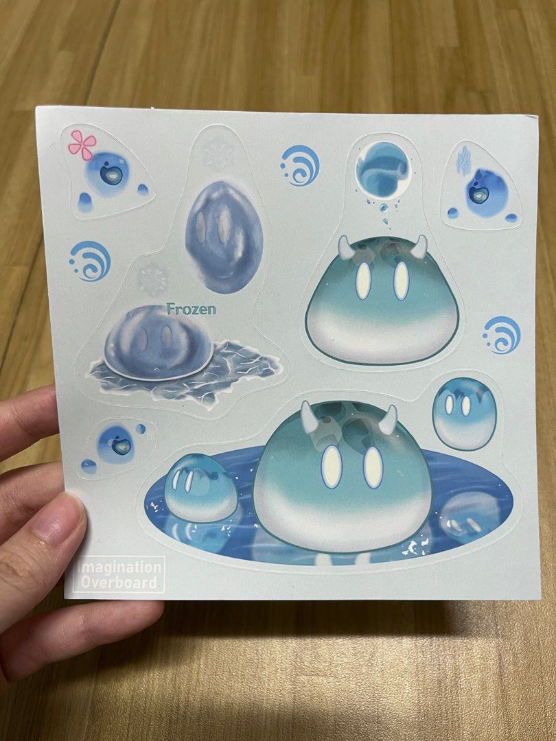 Hydro Slime Sticker Sheet Genshin Impact, Hobbies & Toys, Memorabilia ...