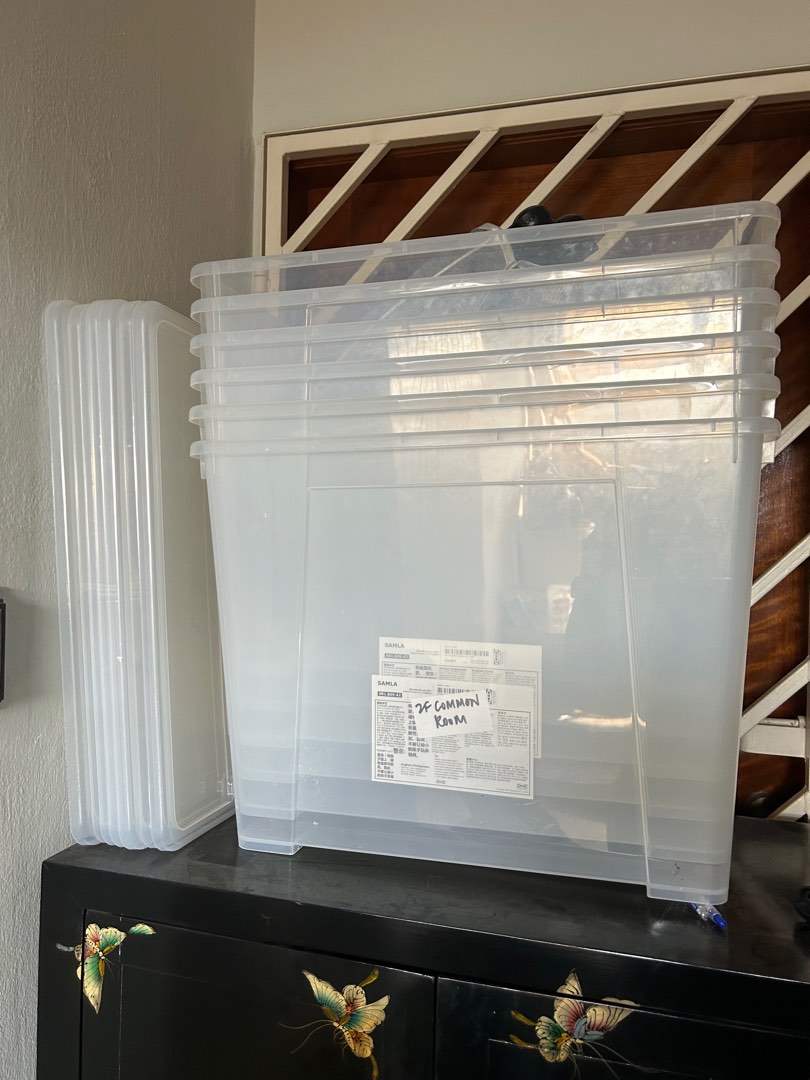 IKEA Samla Boxes x 6, Furniture & Home Living, Home Improvement ...