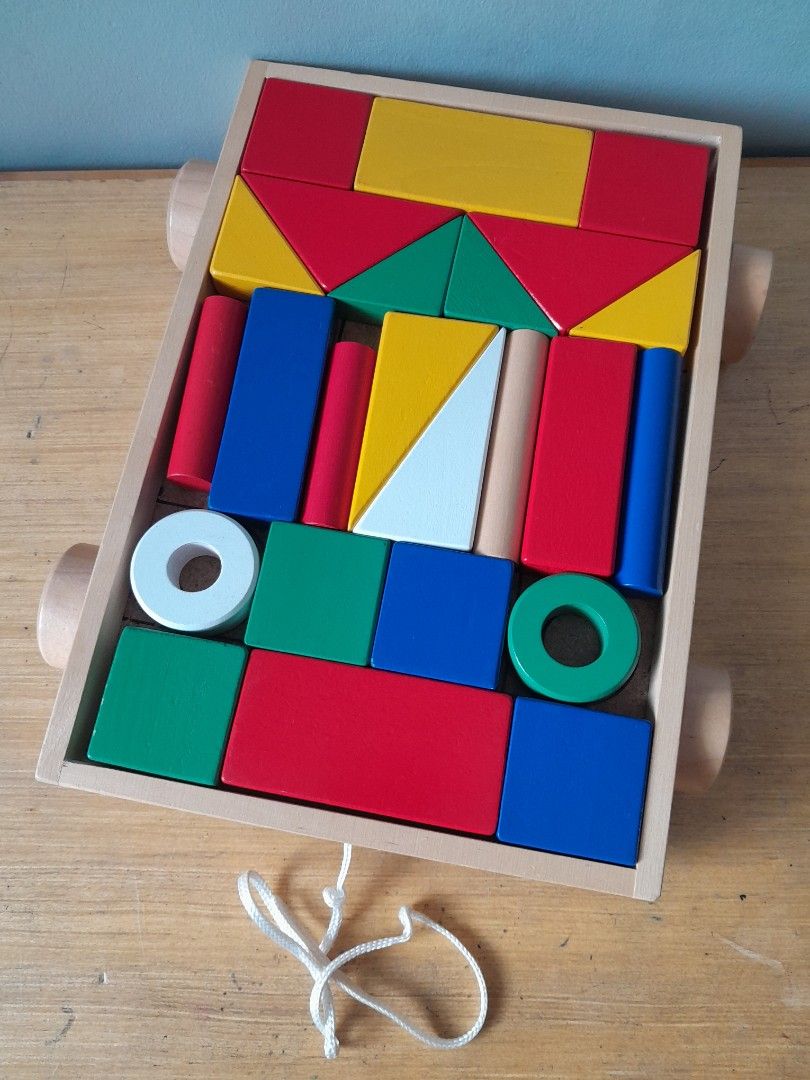 Ikea Wooden Blocks, Hobbies & Toys, Toys & Games on Carousell