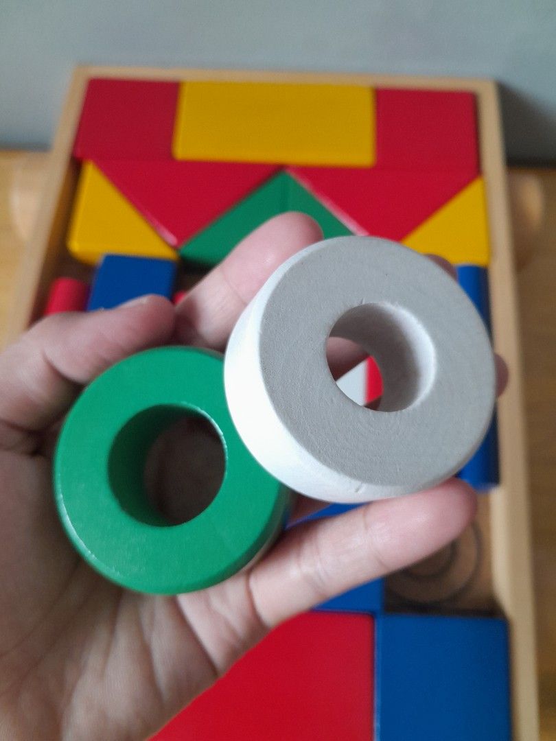 Ikea Wooden Blocks, Hobbies & Toys, Toys & Games on Carousell