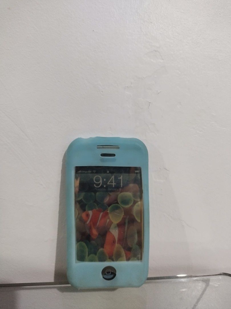 iPhone 2g 1st Gen Rare Silicon Case (Baby Blue), Mobile Phones ...