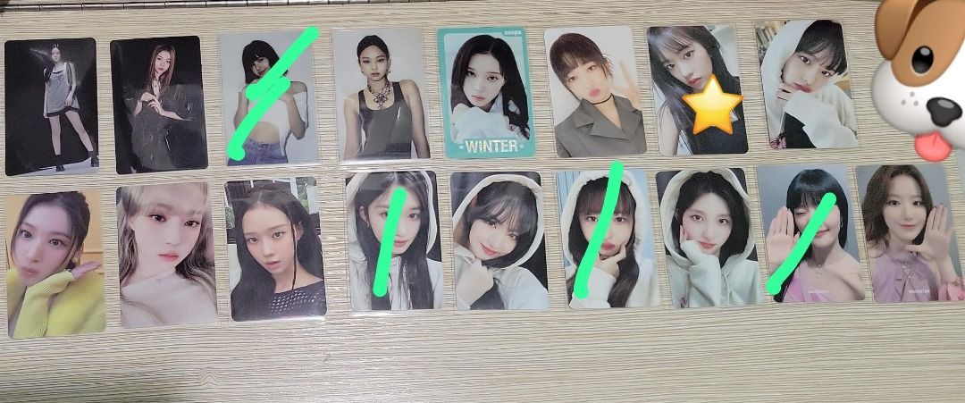 Ive, lesserafim, gidle, aespa photocards, 興趣及遊戲, 收藏品及紀念品, 韓流 - Carousell