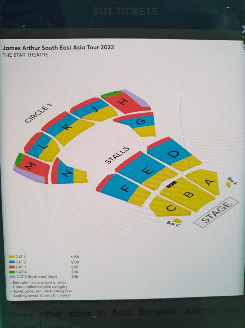 James Arthur tickets, Tickets & Vouchers, Event Tickets on Carousell