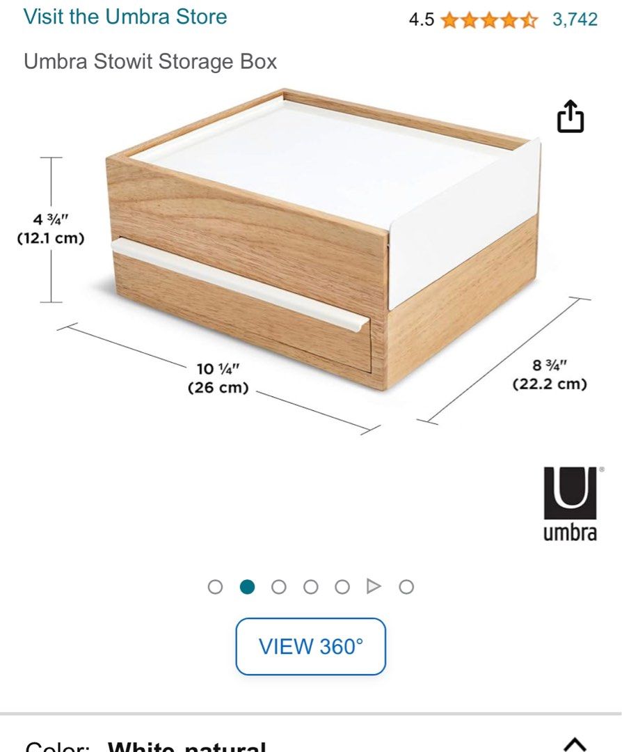 Jewellery Box Umbra Stowit, Furniture & Home Living, Home Improvement ...