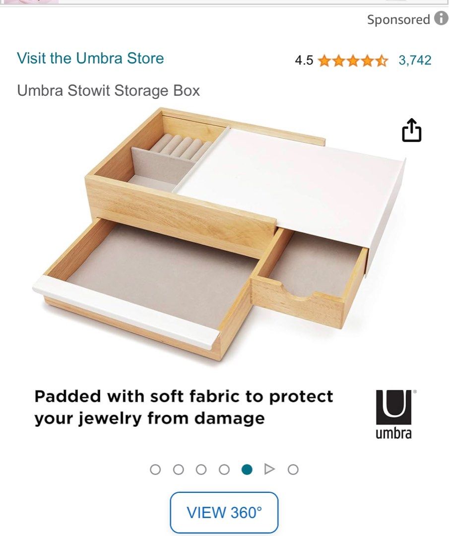 Jewellery Box Umbra Stowit, Furniture & Home Living, Home Improvement ...