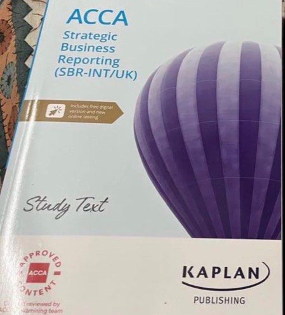 Kaplan ACCA SBR Study Text/Workbook/Exam Kit, Hobbies & Toys, Books & Magazines, Textbooks on ...