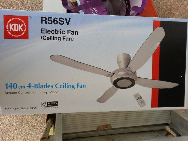 KDK Ceiling Fan R56SV, Furniture & Home Living, Lighting & Fans, Fans ...