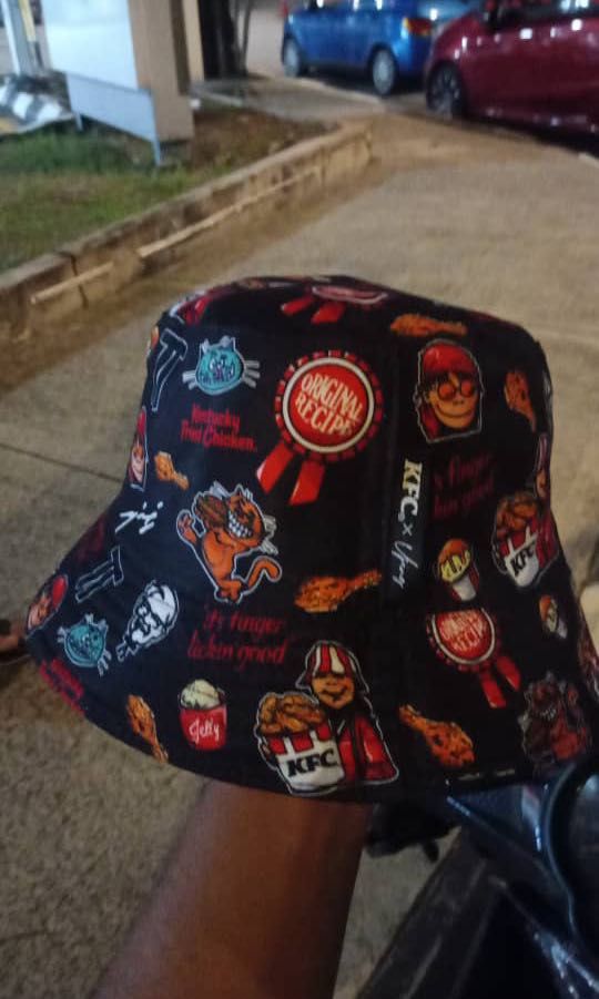 KFC X Ujang Bucket Hat Black, Men's Fashion, Watches & Accessories, Cap ...
