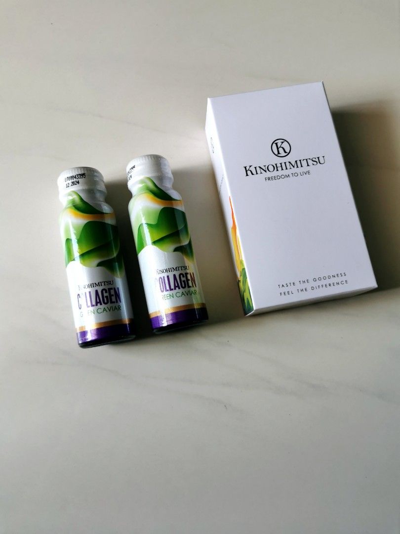 Kinohimitsu Collagen Green Caviar 2 Bottles, 50g per bottle Expiry Dec ...