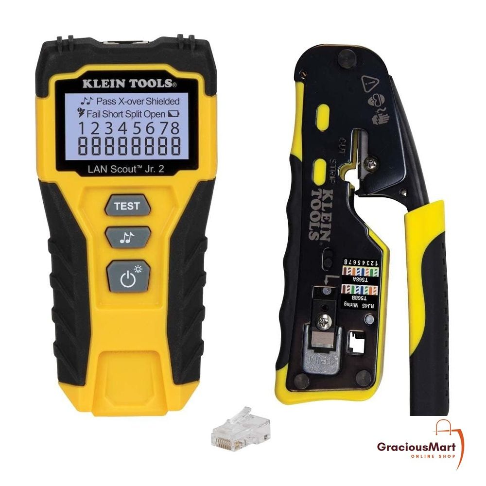 Klein Tools 80072 RJ45 Cable Tester Kit with LAN Scout Jr. 2, Coax ...