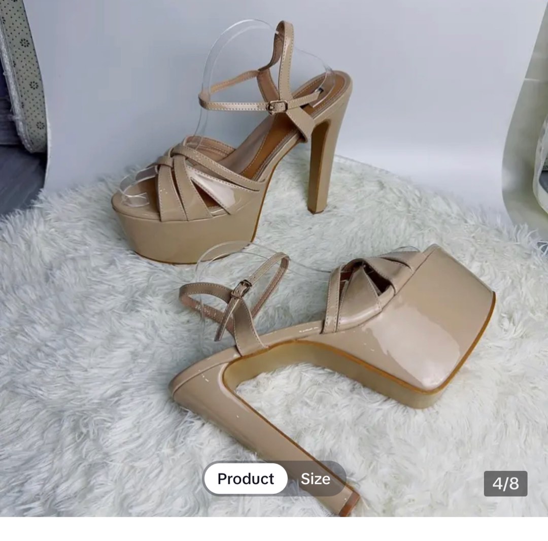Korean Fashion Pageant Heels, Women's Fashion, Footwear, Sandals on ...