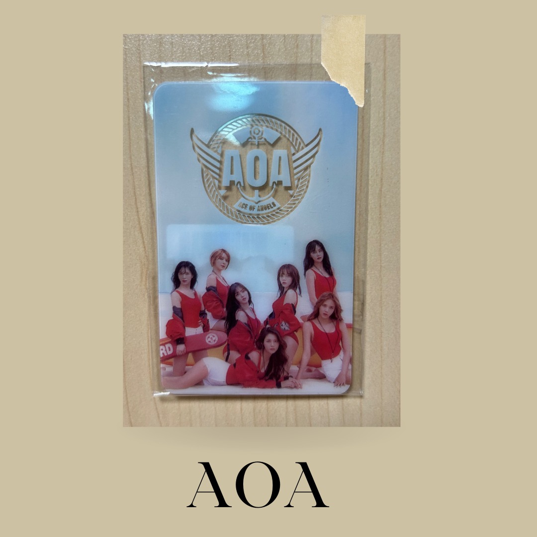 Kpop | AOA | 透明卡Card, 興趣及遊戲, 手作＆自家設計, 其他 - Carousell