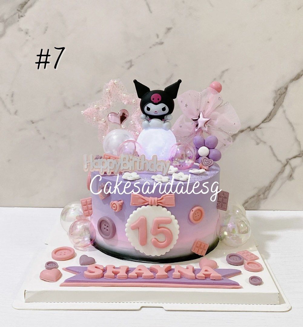 Kuromi Cake [ Design #7 ] on Carousell