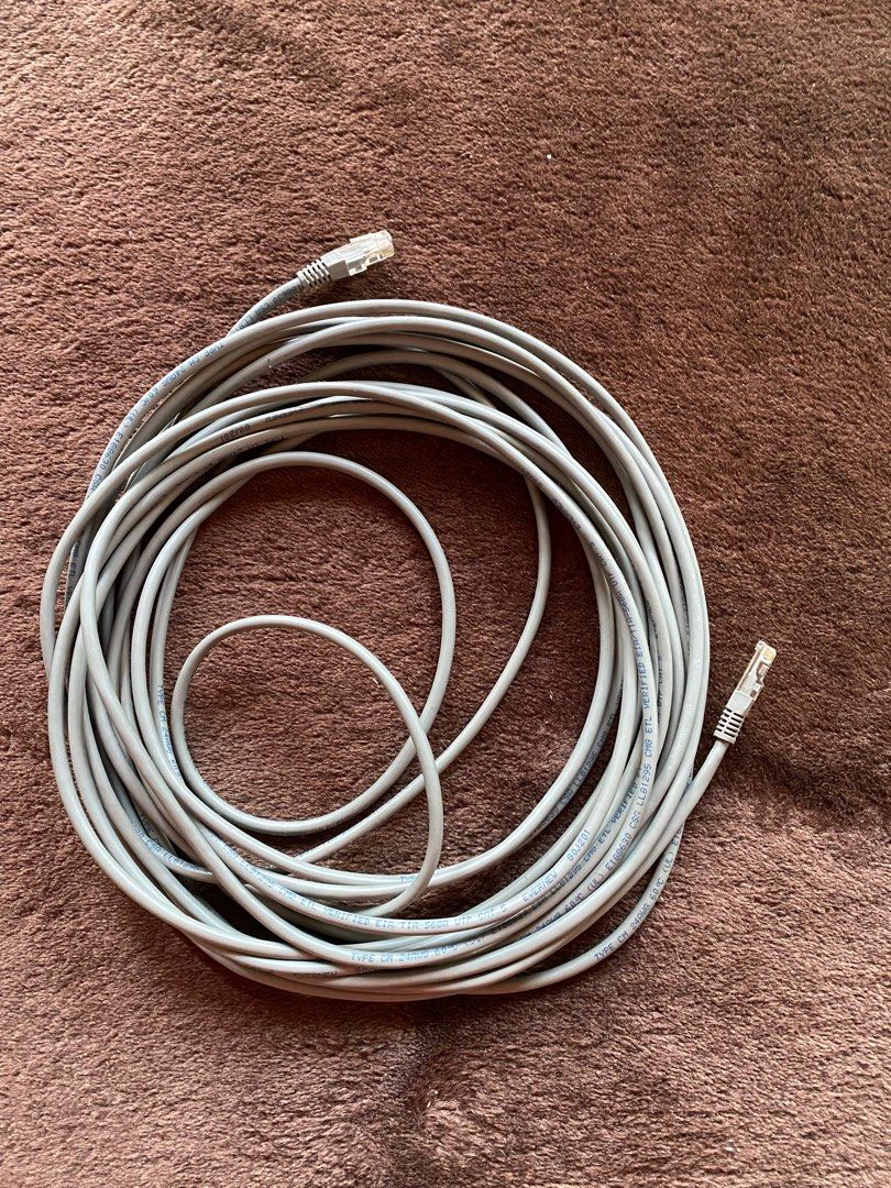 LAN cable 10 meters, Computers & Tech, Parts & Accessories, Networking ...