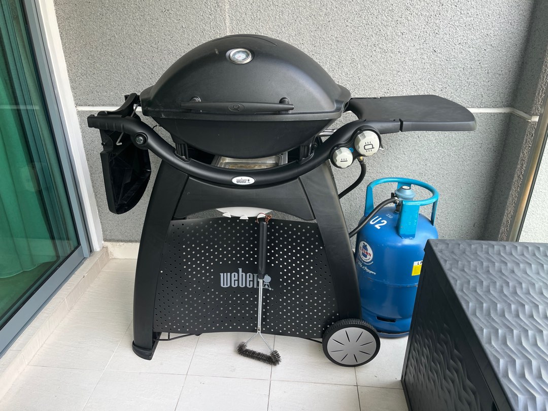 Large Weber Q - Immaculate condition, TV & Home Appliances, Kitchen ...