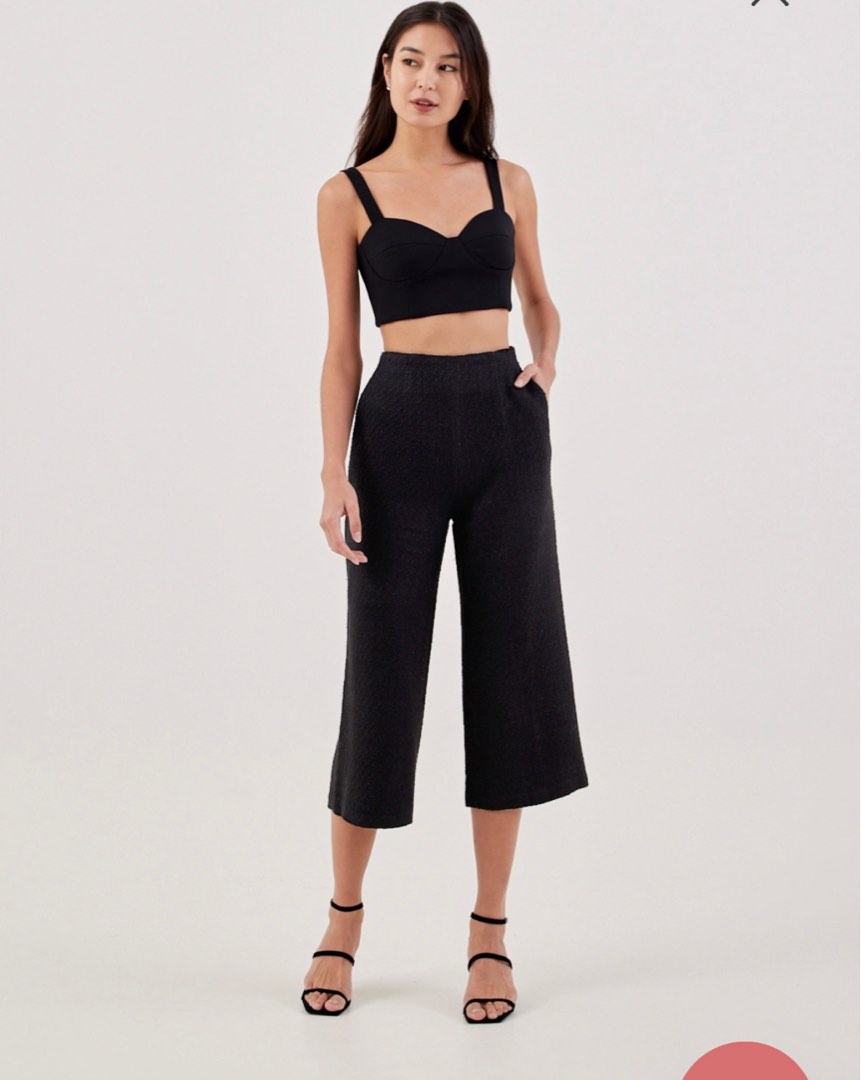 LB Love Bonito Masha Tweed Culottes, Women's Fashion, Bottoms, Jeans ...