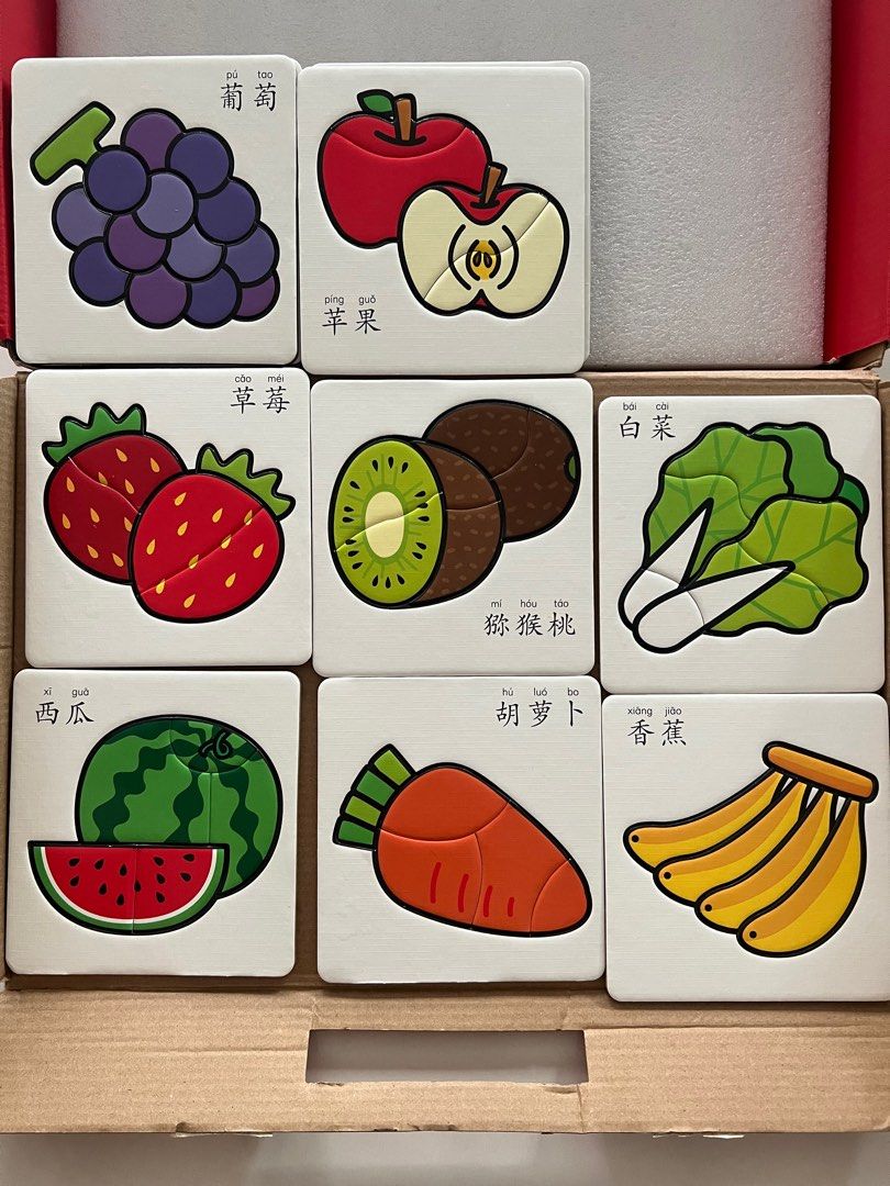 Learn through Play Jigsaw Puzzle with Chinese names and hanyu pinyin ...