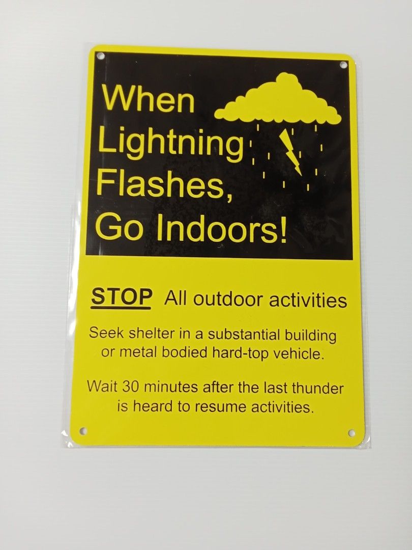 SS 555 Lightning Protection System (LPS) Warning Sign, Hobbies & Toys ...