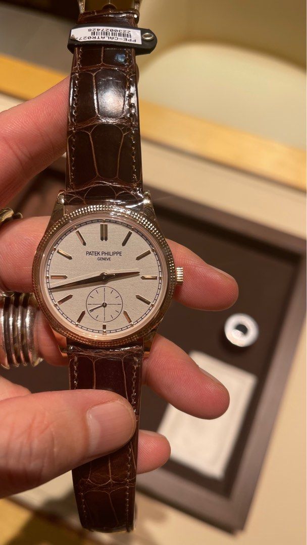 Like New Patek Philippe Calatrava in 18k Rose Gold : 6119R-001, Luxury ...