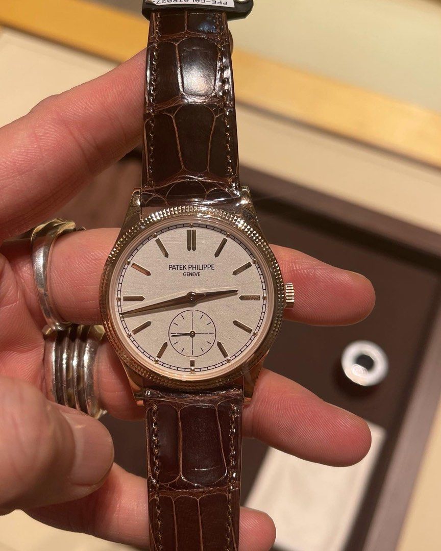 Like New Patek Philippe Calatrava in 18k Rose Gold : 6119R-001, Luxury ...