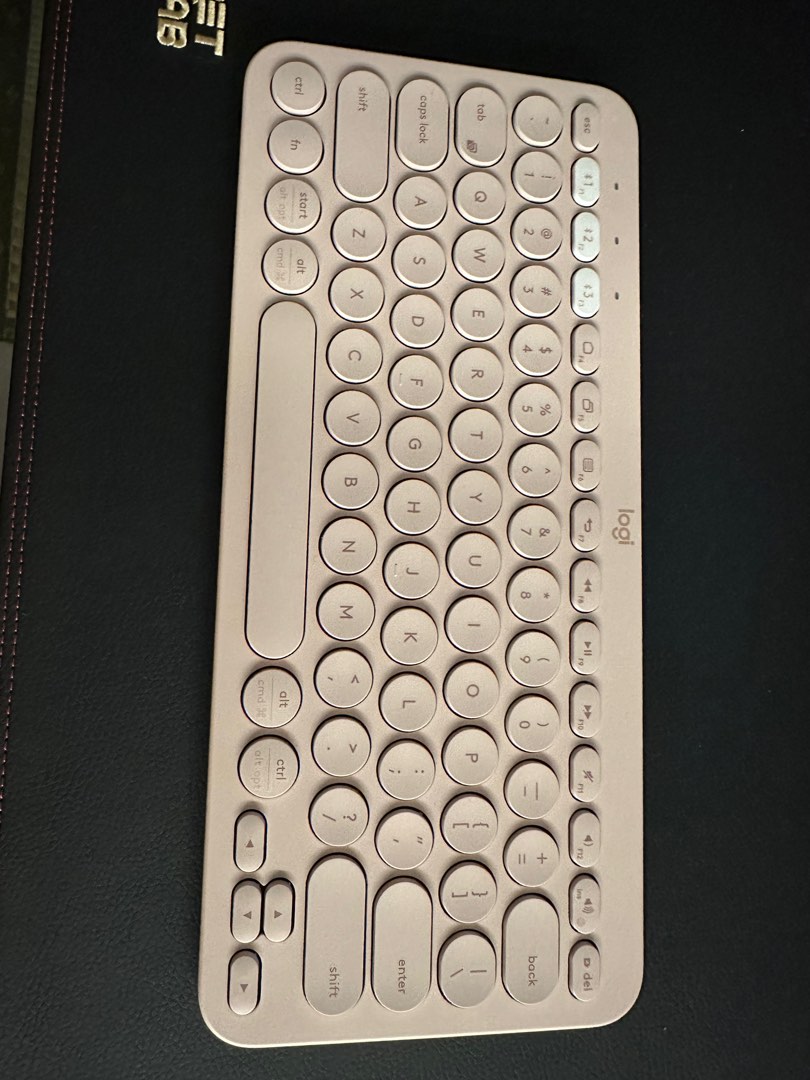 Logitech wireless pink keyboard, Computers & Tech, Parts & Accessories ...