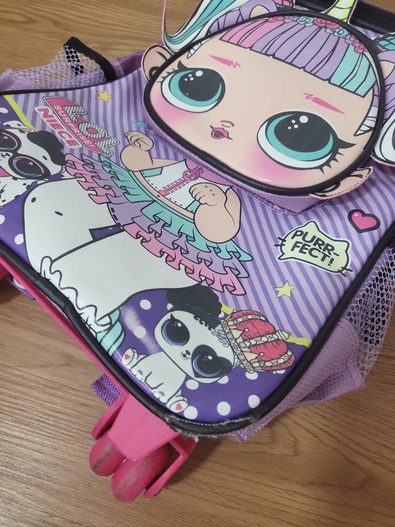 LOL school trolley bag, Babies & Kids, Going Out, Diaper Bags & Wetbags on Carousell