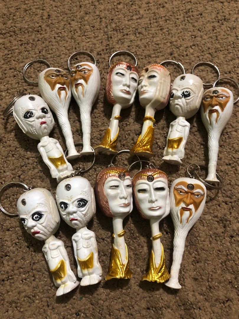 Lot set of weird key charms head figures, Hobbies & Toys, Memorabilia ...