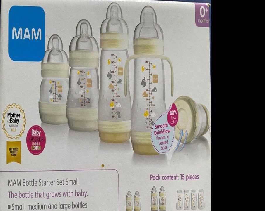 Mam Milk bottle set, Babies & Kids, Nursing & Feeding, Breastfeeding ...