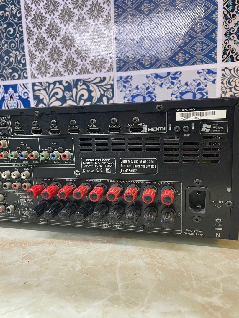Marantz SR6005 AVR Surround Receiver Amplifer, Audio, Soundbars, Speakers & Amplifiers on Carousell
