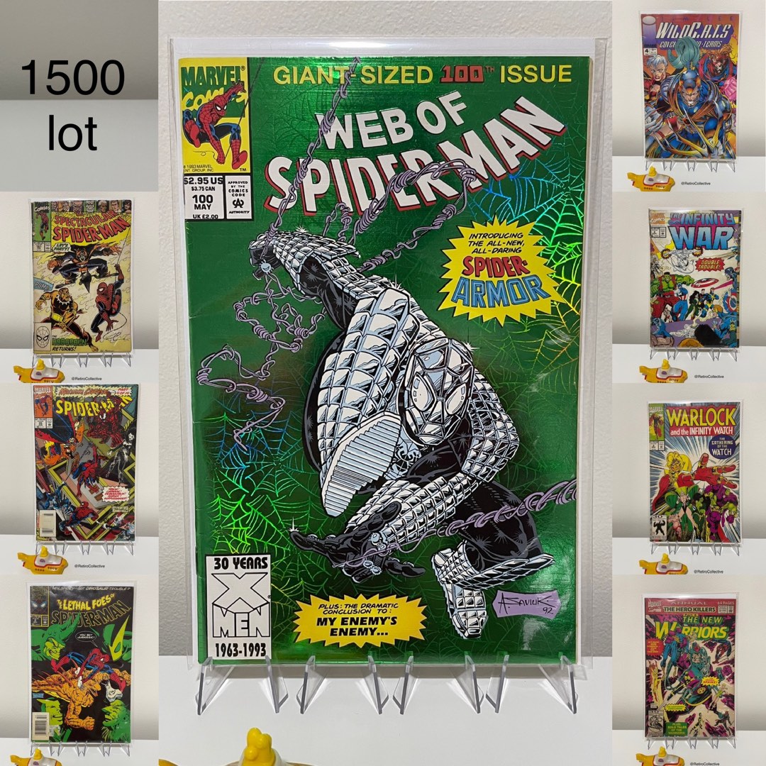 Marvel Comic Books Spider-Man, X-Men, X-Men 2099, Web of Spider-Man ...