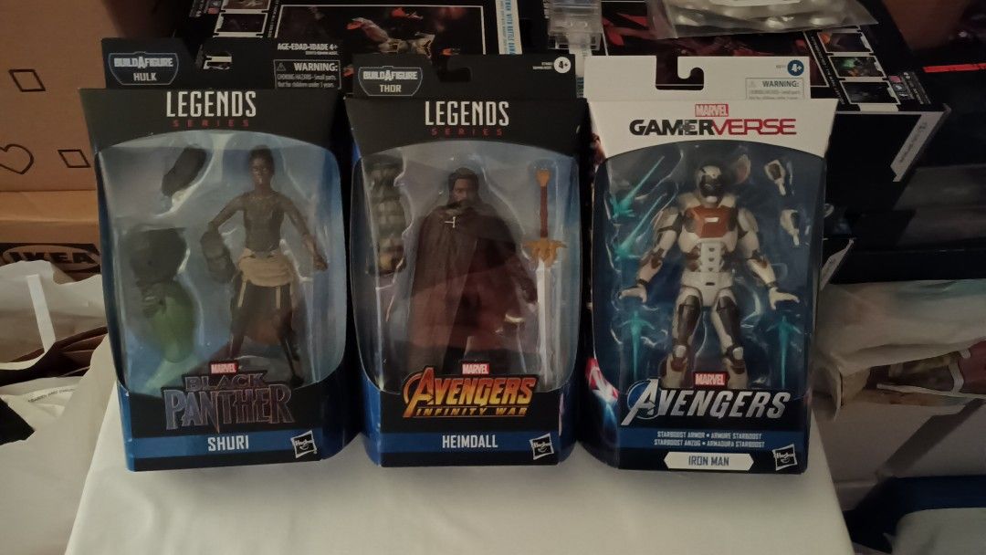 Marvel legends Shuri, Hemidall and Iron Man, Hobbies & Toys, Toys ...