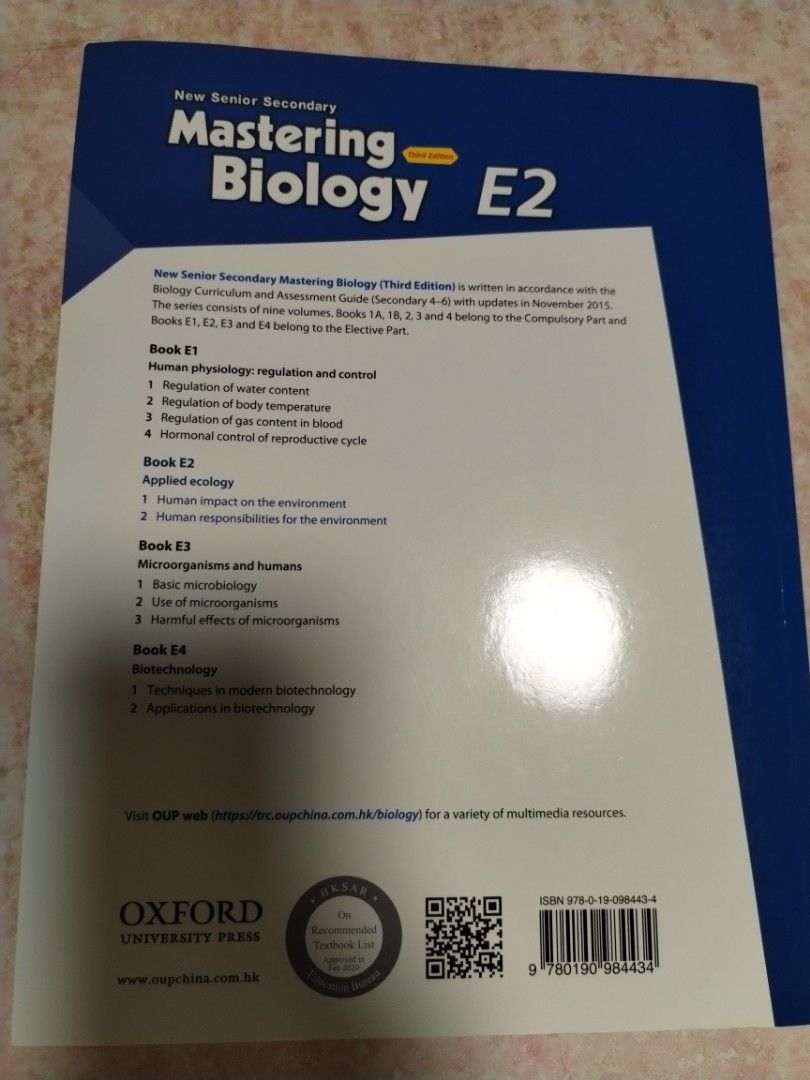 Mastering Biology E2, 興趣及遊戲, 書本 & 文具, 教科書 - Carousell
