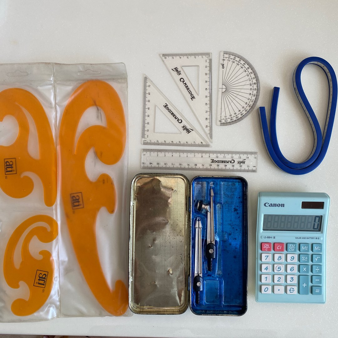 Math Instruments Set, Hobbies & Toys, Stationery & Craft, Stationery ...