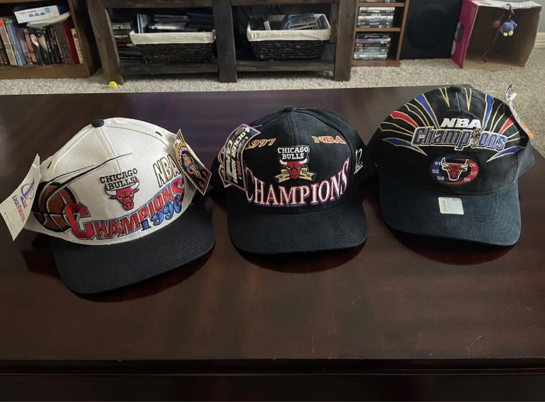 Michael Jordan Championship Cap 1996 1997 1998, Men's Fashion, Watches ...