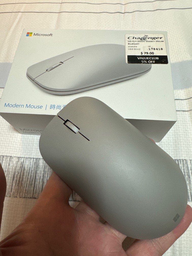 Microsoft Modern Mouse (Grey), Computers & Tech, Parts & Accessories ...