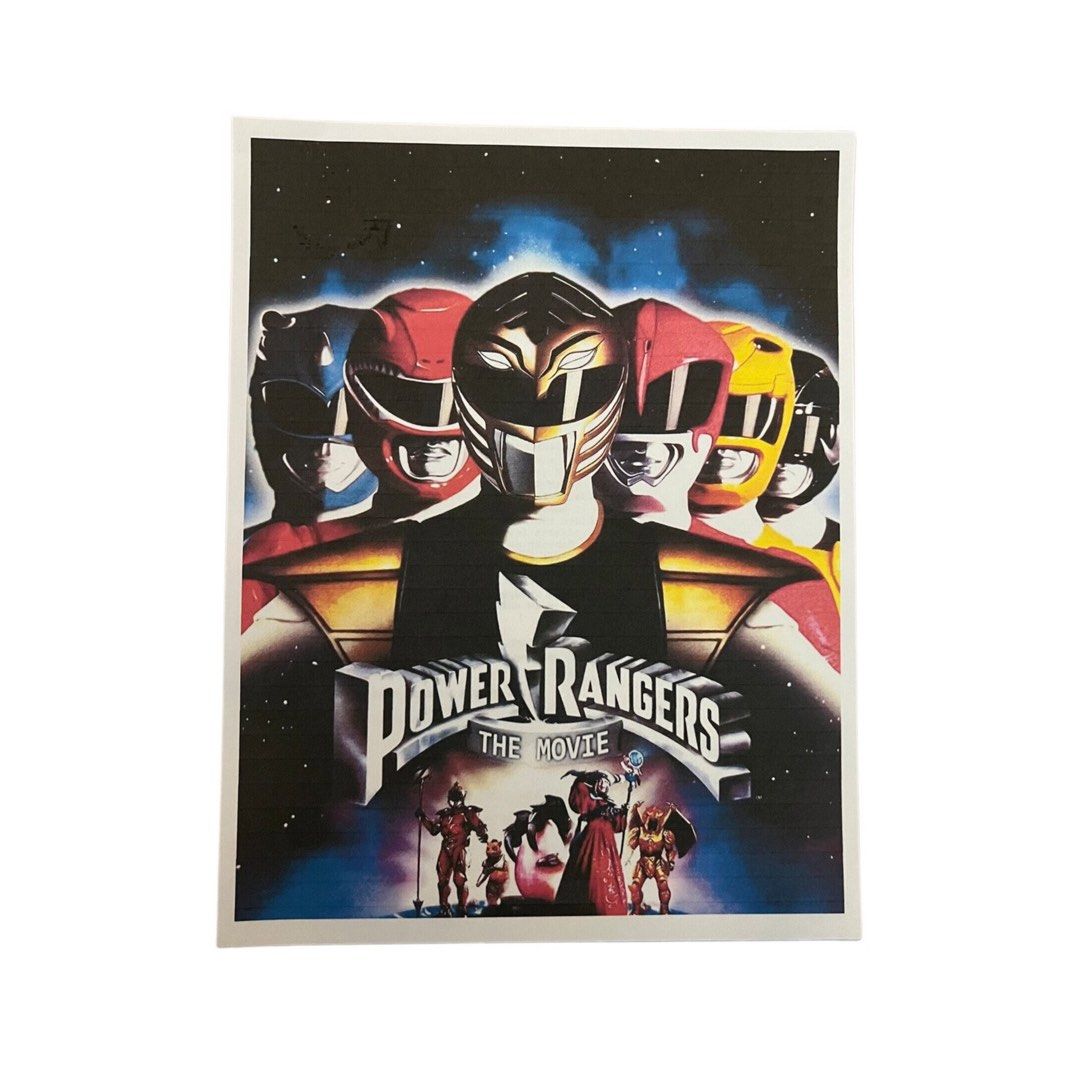 Mighty Morphin Power Rangers The Movie Script MMPR , Hobbies & Toys ...