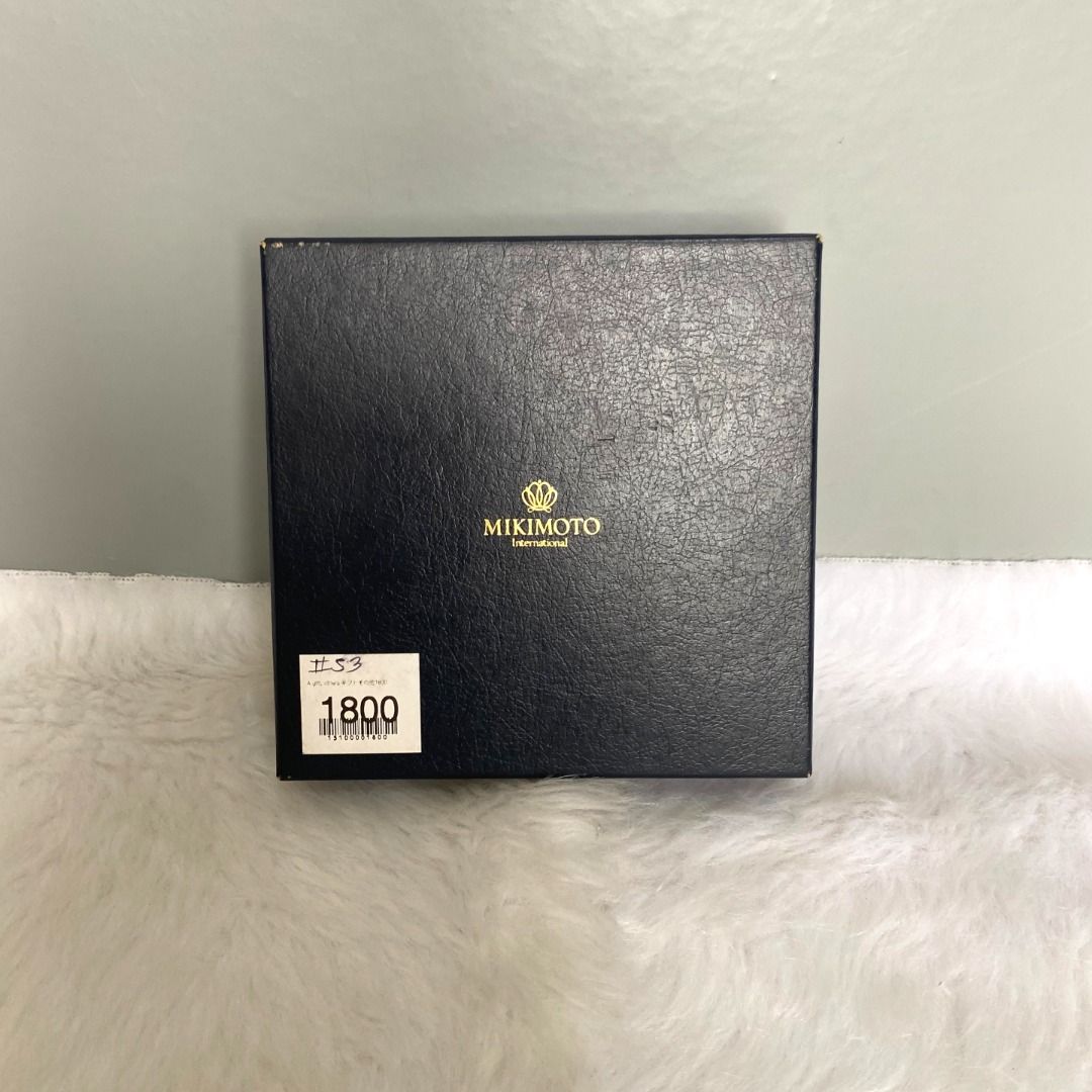 Mikimoto Vintage Clear Gold Pearl Desk Clock, Furniture & Home Living ...