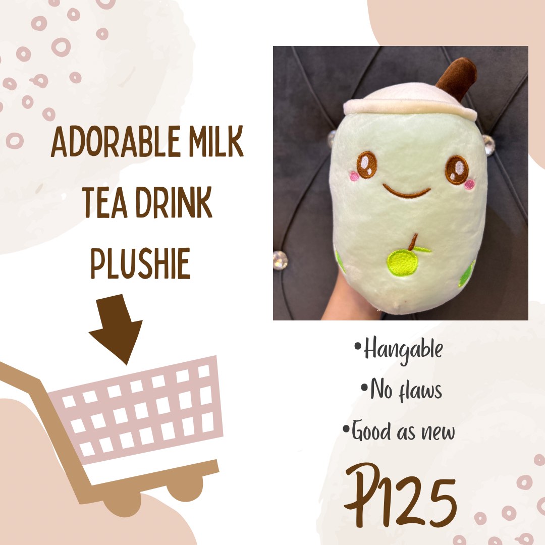 Milk Tea Drink Plushie, Hobbies & Toys, Toys & Games on Carousell