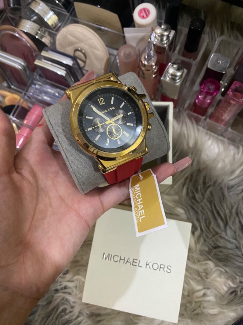 Mk rubber strap watch, Luxury, Watches on Carousell