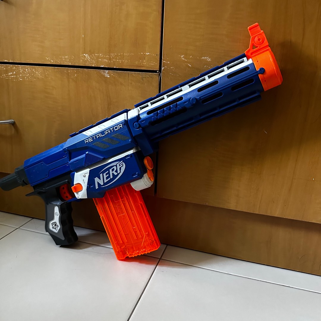 Nerf Blue Retaliator, Hobbies & Toys, Toys & Games on Carousell