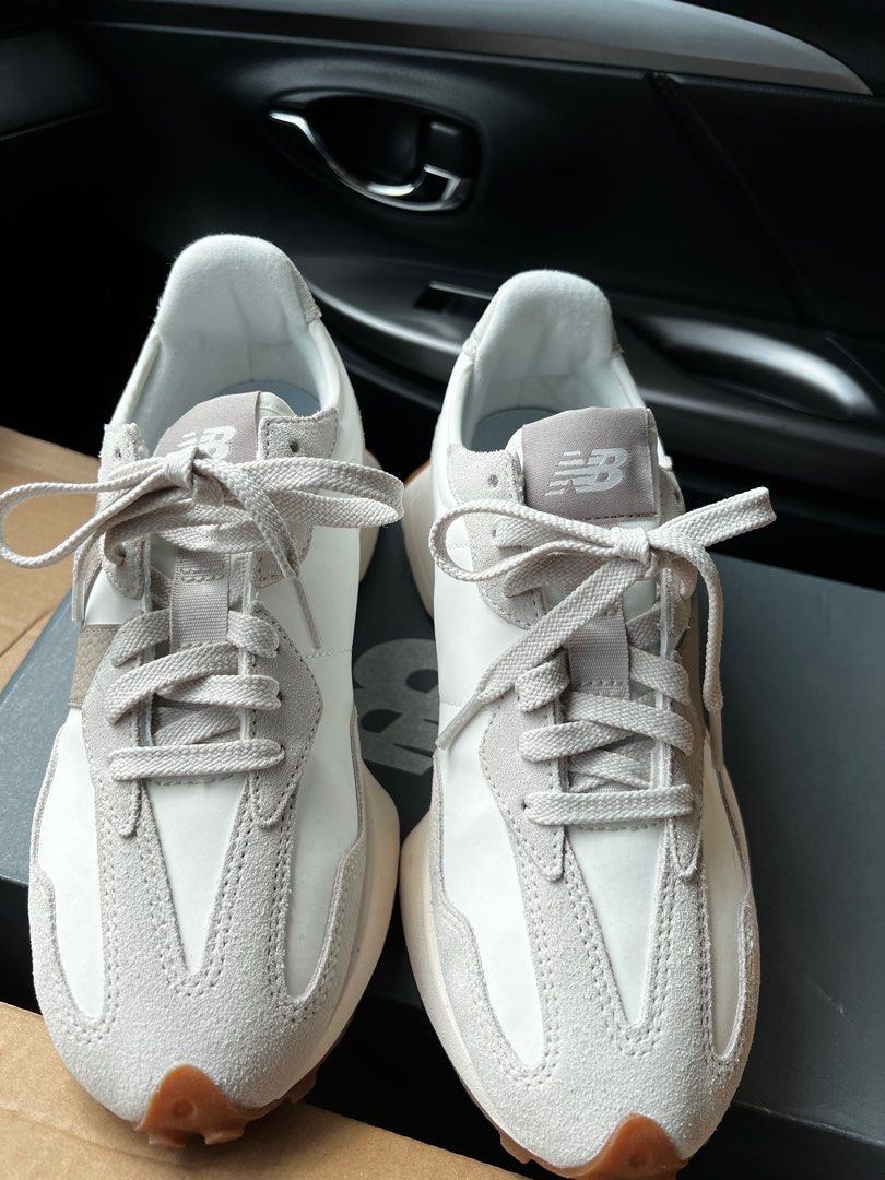 New Balance 327 Moonbeam white/beige, Women's Fashion, Footwear ...