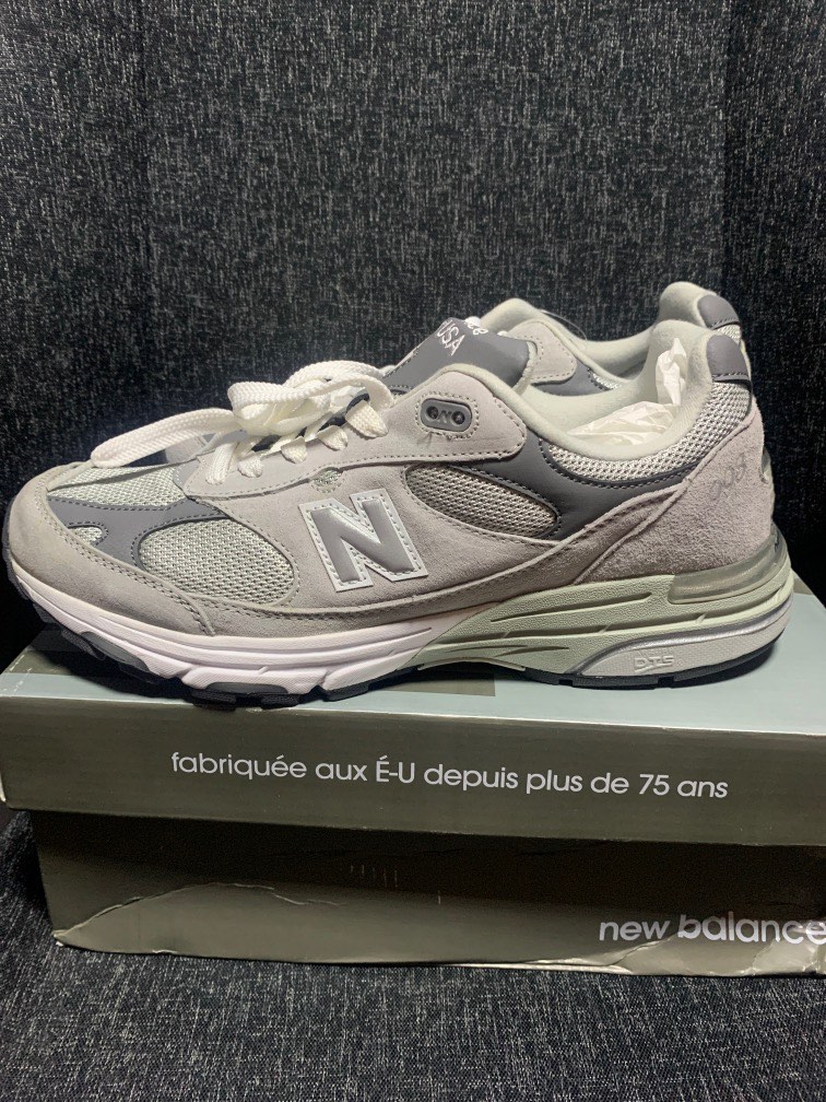 New balance 993 Grey US 9.5, Men's Fashion, Footwear, Sneakers on Carousell