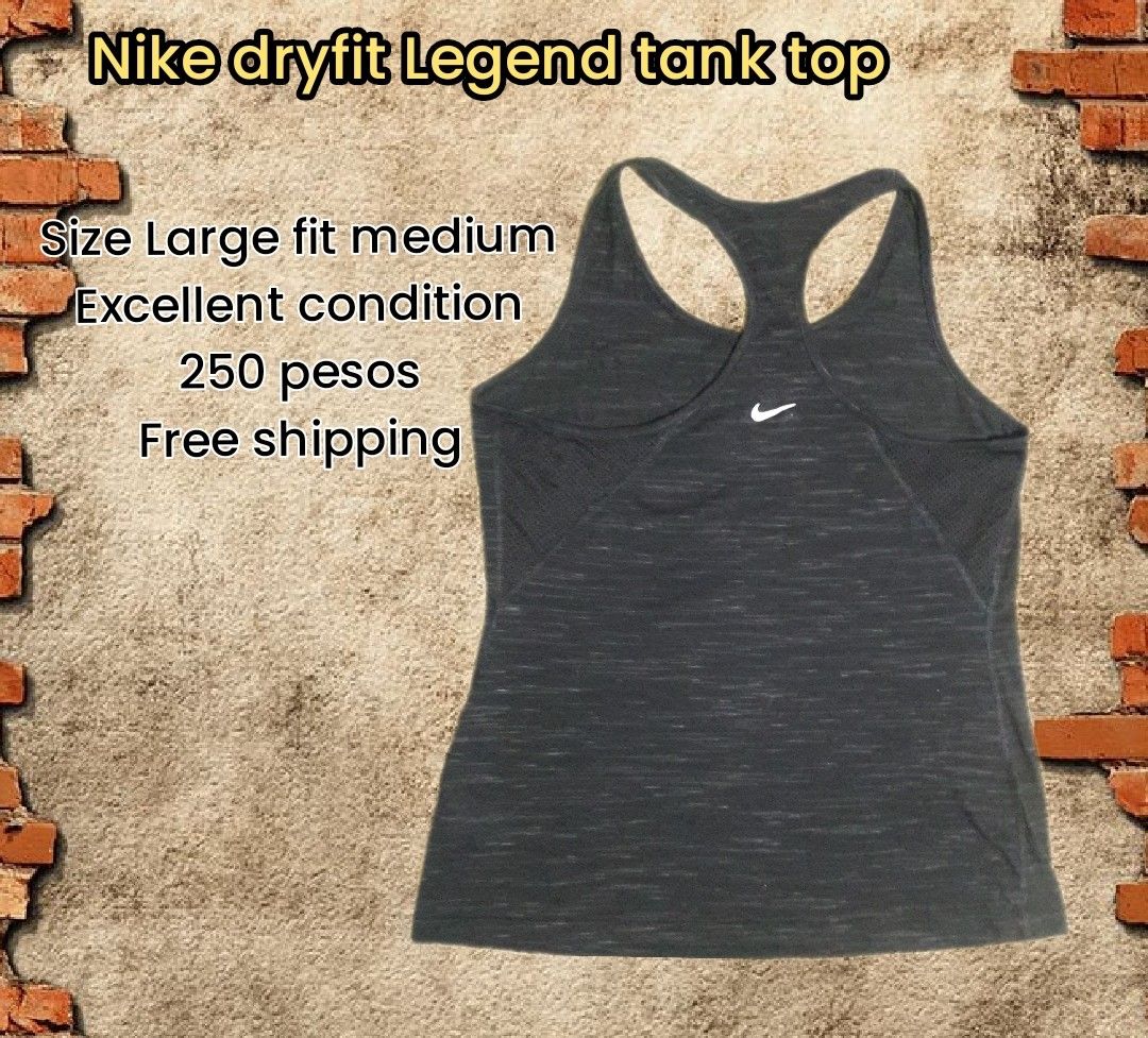 Nike dryfit legend tank top, Women's Fashion, Activewear on Carousell