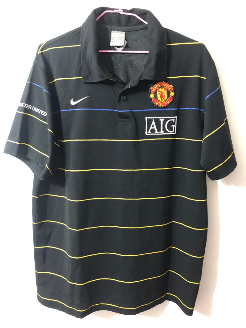 Nike Fc Manchester United Red Devils Polo Shirt 他的時尚 休閒運動服飾在旋轉拍賣