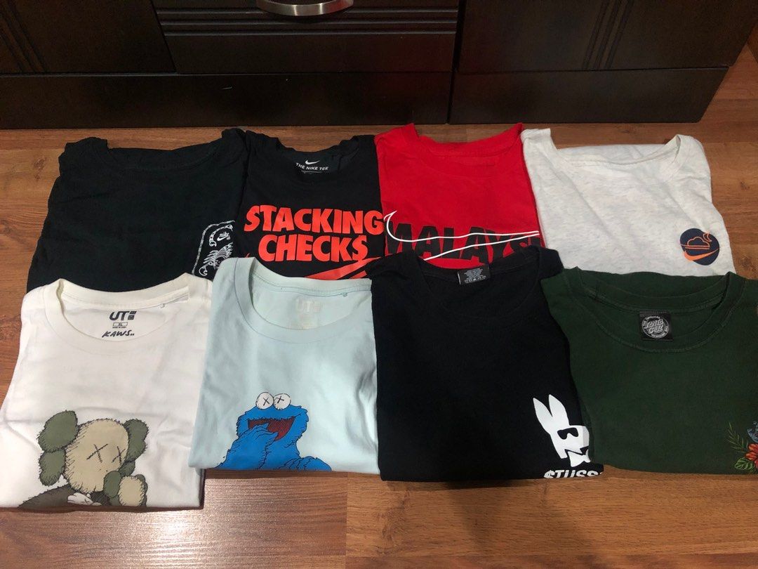 Nike, Stussy, Kaws Uniqlo, Men's Fashion, Tops & Sets, Tshirts & Polo ...