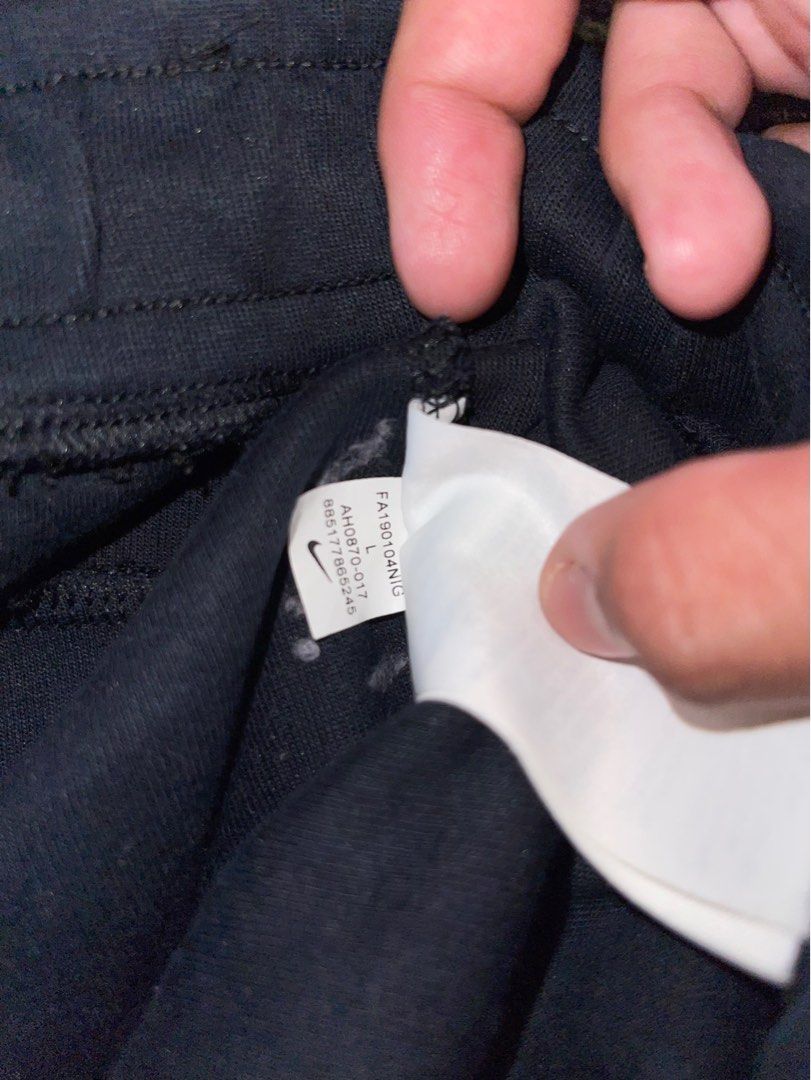Nike tech black tag, Men's Fashion, Bottoms, Joggers on Carousell