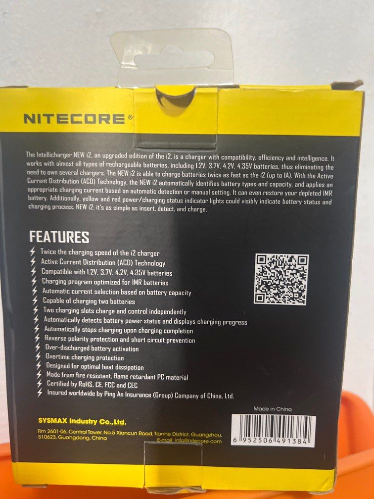 NiteCore Battery Charger, Photography, Photography Accessories ...