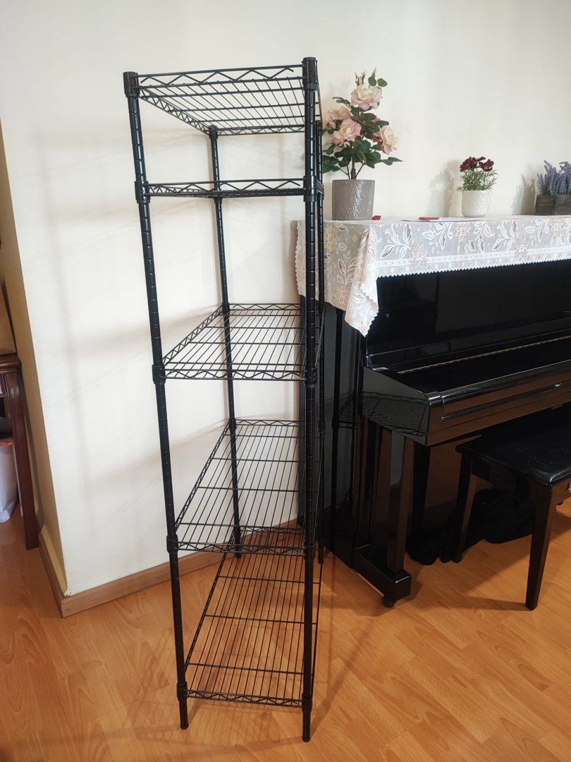 Non-rusting Black Coates Metal Rack, Furniture & Home Living, Furniture ...